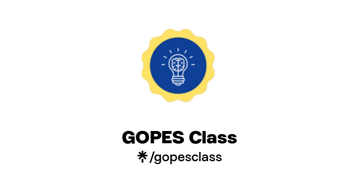 GOPES Class | Instagram, Facebook | Linktree