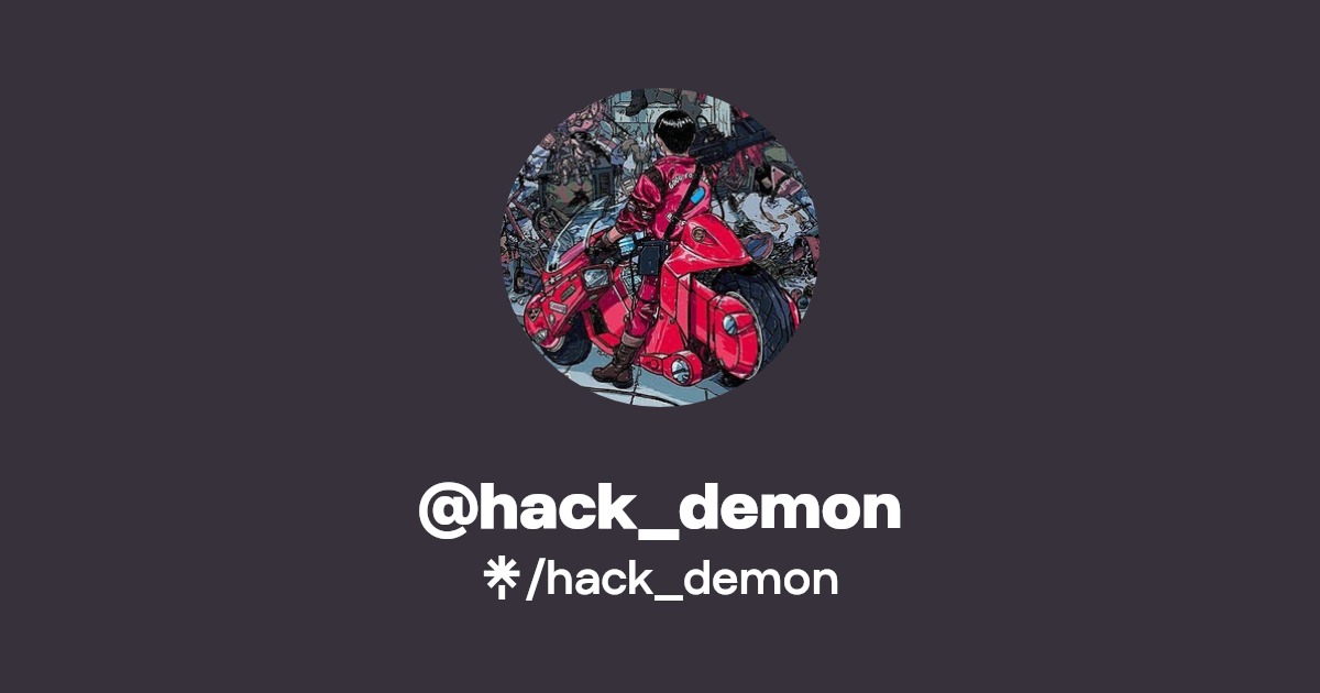 hack_demon | Twitch | Linktree