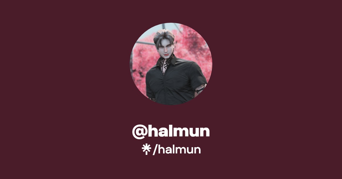 halmun | Instagram, Facebook, TikTok | Linktree