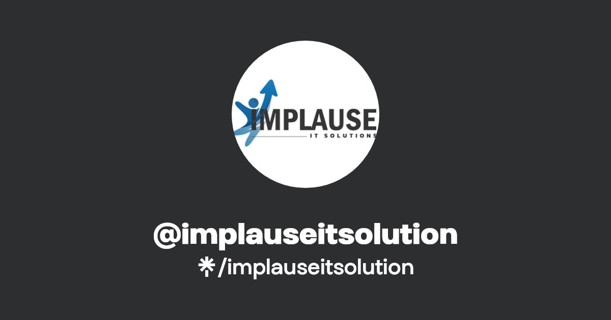 implauseitsolution | Instagram, Facebook | Linktree