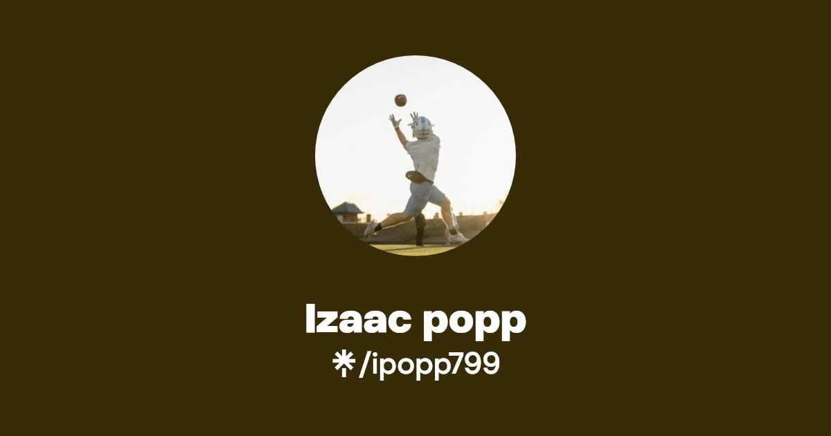 Izaac popp | Instagram, Facebook | Linktree