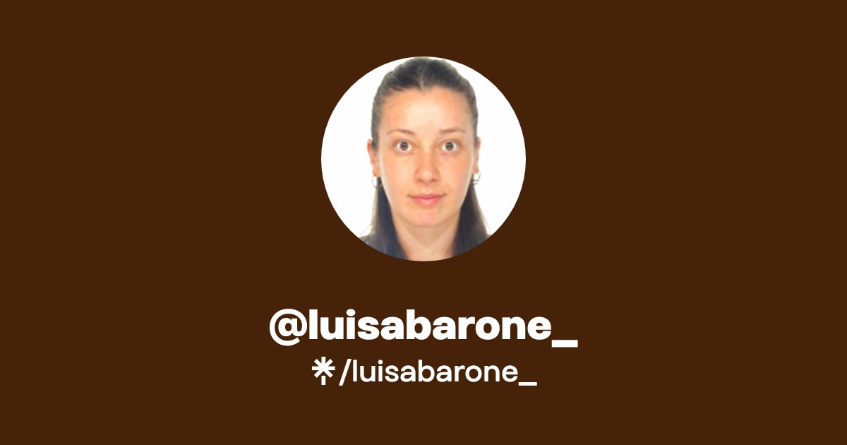 Luisabarone Linktree