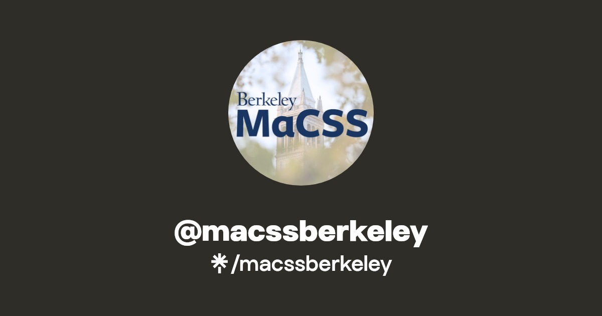 macssberkeley Official: Instagram | Linktree