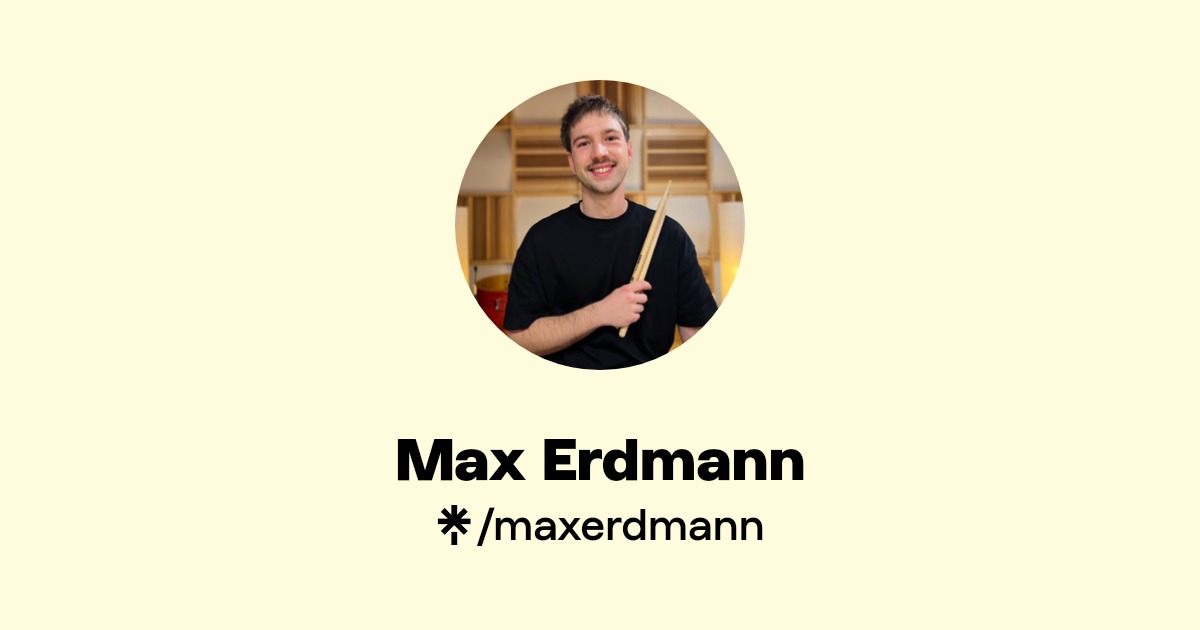 Max Erdmann | Instagram | Linktree