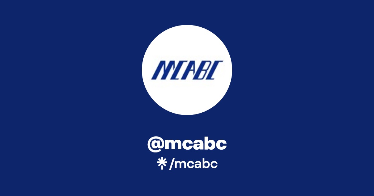 mcabc | Instagram, X, Facebook | Linktree