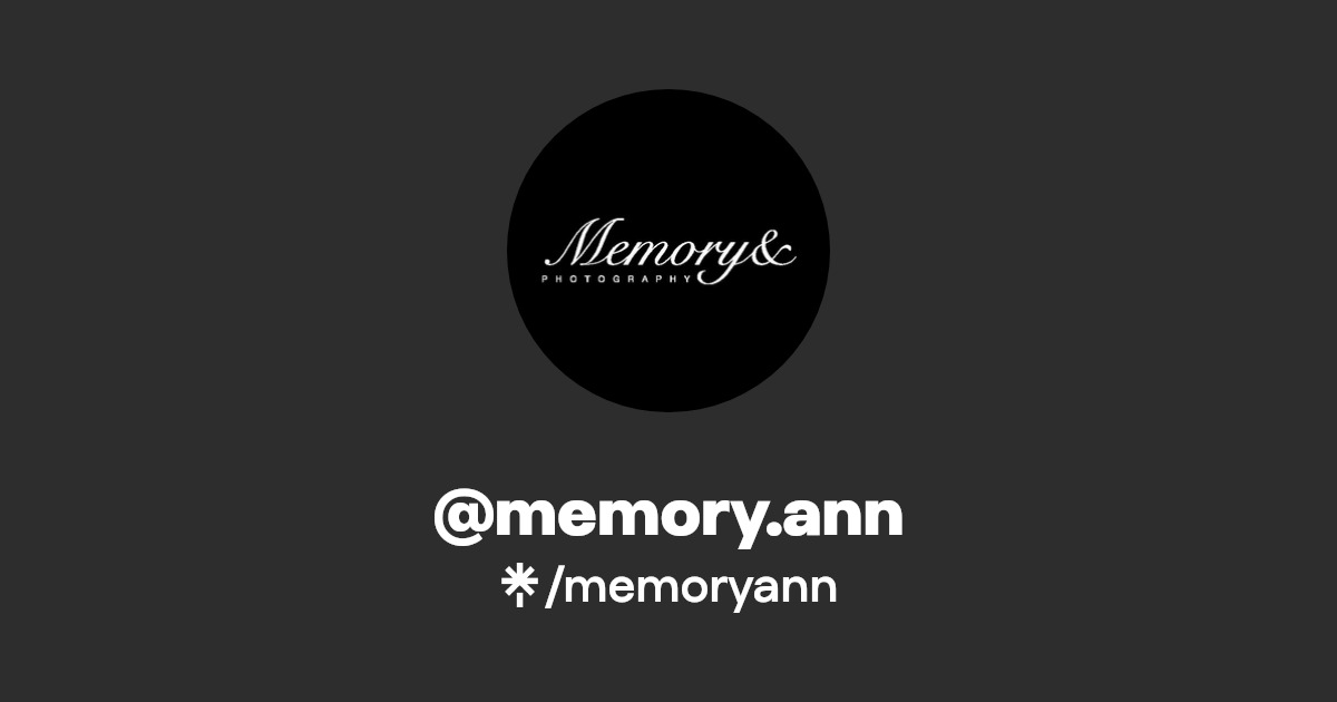 @memory.ann | Linktree