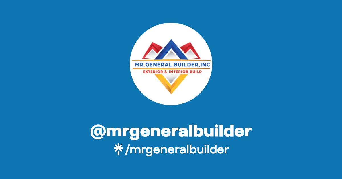 mrgeneralbuilder | Instagram, Facebook | Linktree