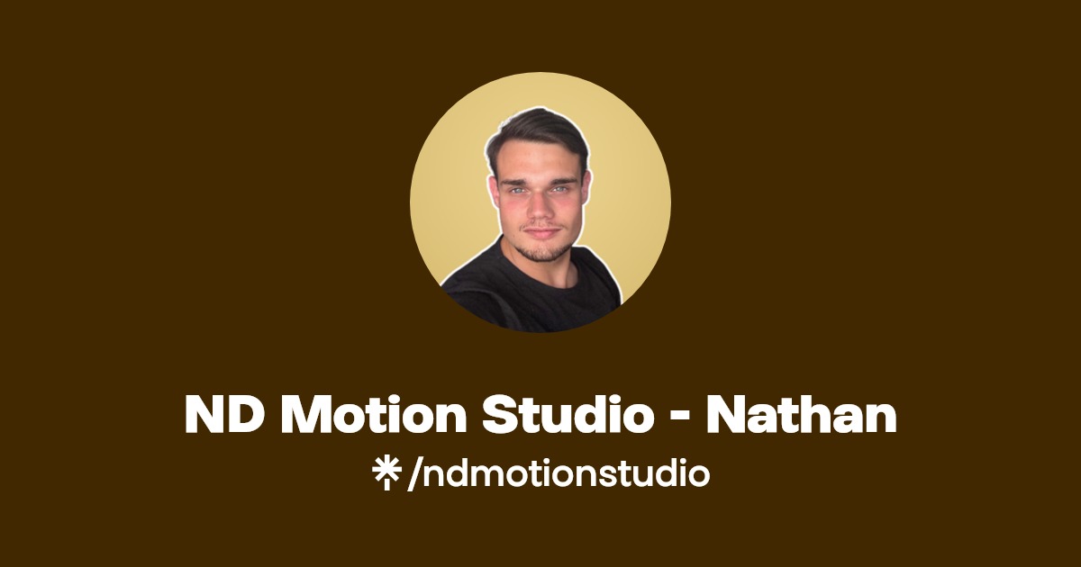 ND Motion Studio - Nathan | Instagram | Linktree
