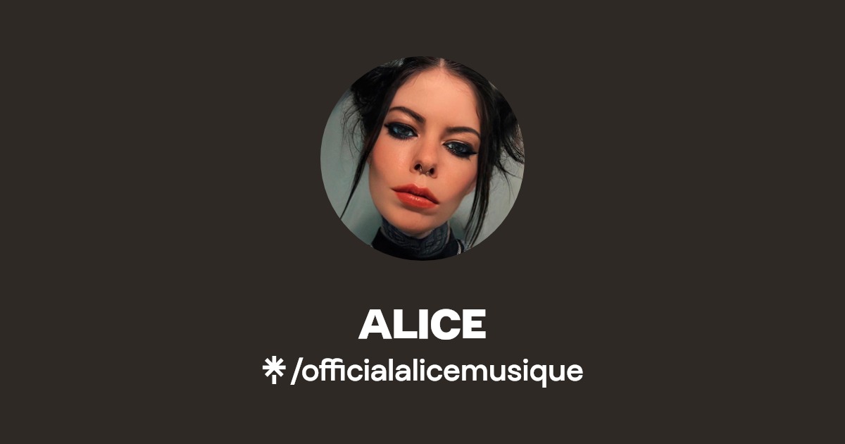 ALICE | Instagram, TikTok | Linktree