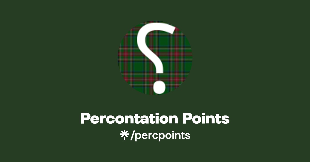 Percontation Points | Facebook, TikTok | Linktree