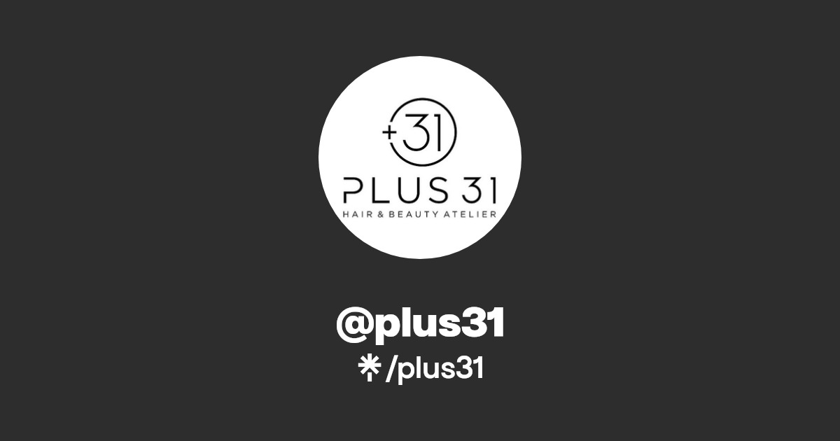 plus31 Official: Instagram, Facebook | Linktree