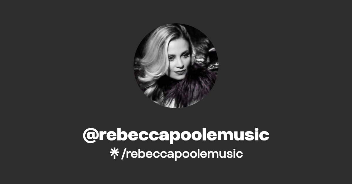 rebeccapoolemusic | Instagram, Facebook | Linktree