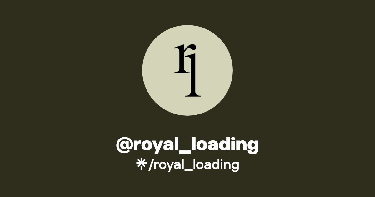royal_loading - Listen on YouTube, Spotify, Apple Music - Linktree