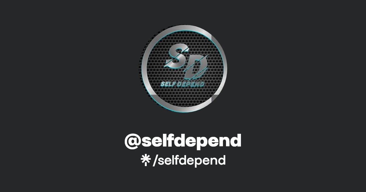 selfdepend | Instagram, Facebook | Linktree
