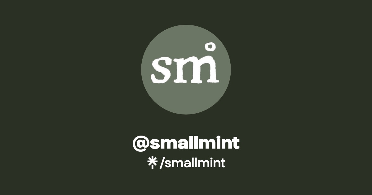 Smallmint Listen On Youtube Apple Music Linktree