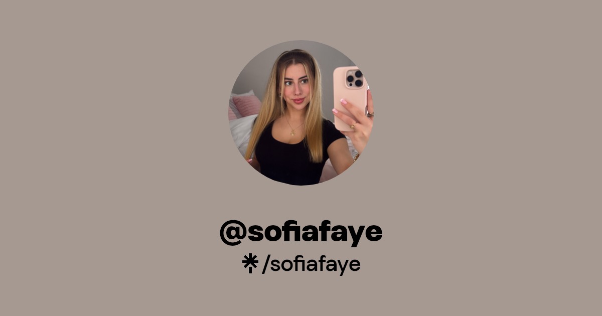 Sofiafaye Linktree