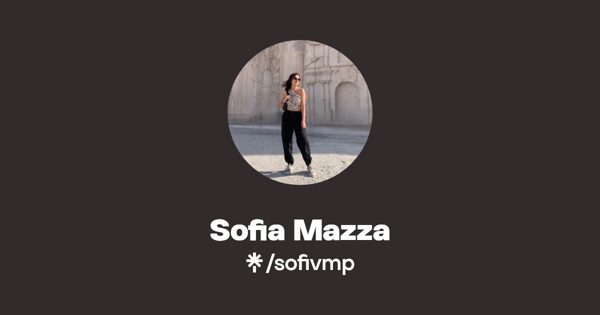 Sofia Mazza - Listen on Spotify - Linktree