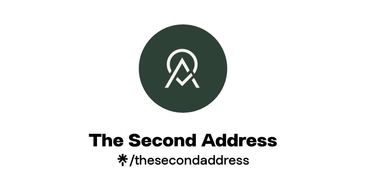 The Second Address | Instagram | Linktree