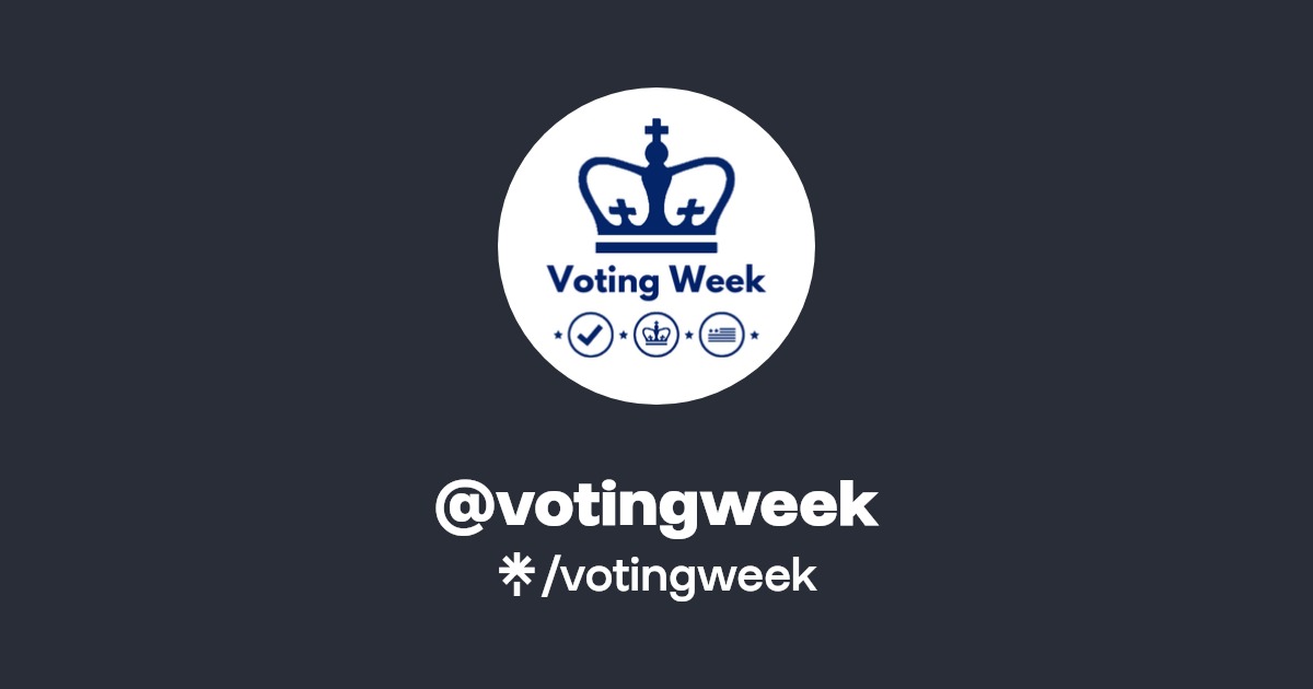 votingweek | Instagram, Facebook | Linktree