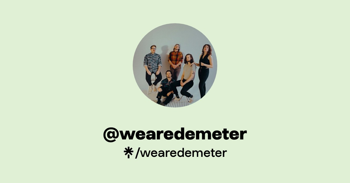 wearedemeter | Facebook | Linktree